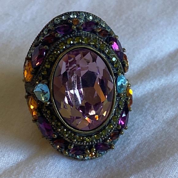 Heidi Daus | Jewelry | Heidi Daus Rhinestone Cocktail Ring | Poshmark